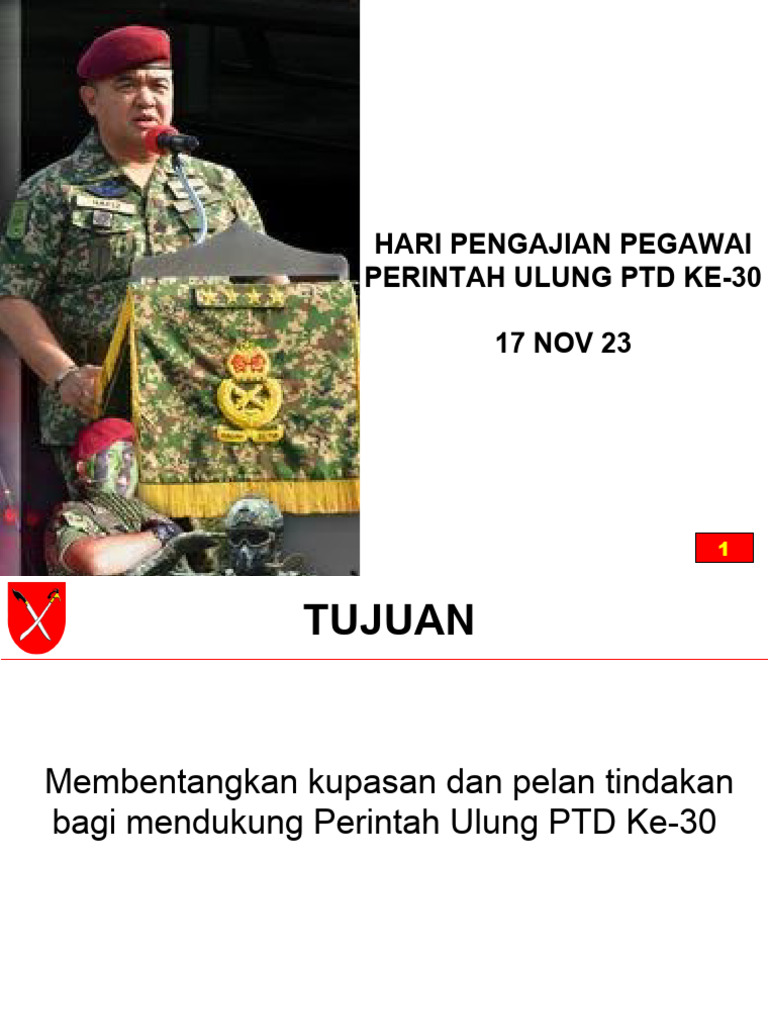Perintah Ulung PTD Ke-30 dan Tindakan | PDF