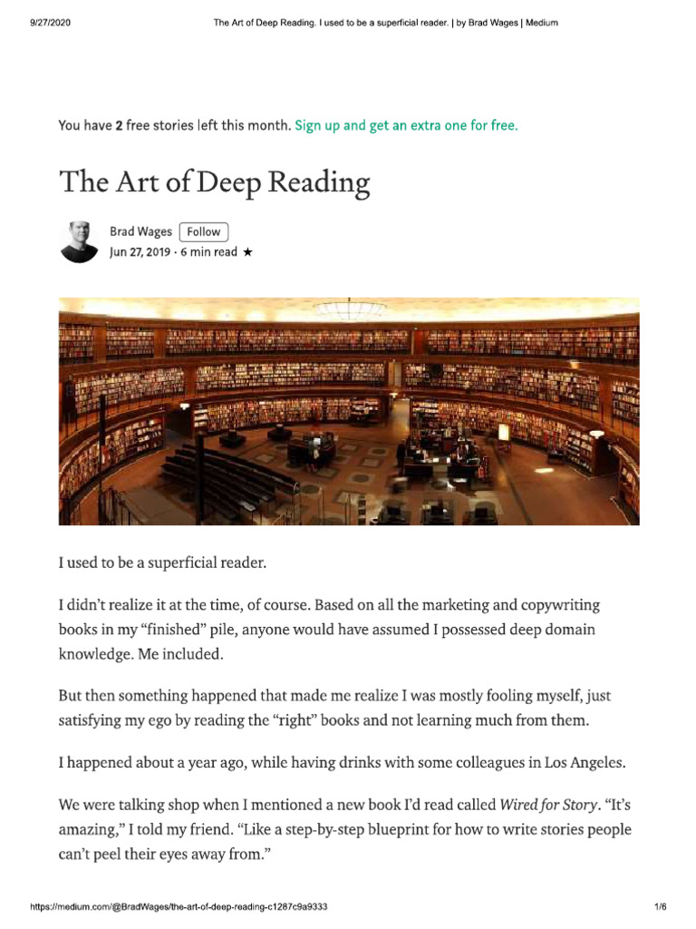 Deep Reading | PDF