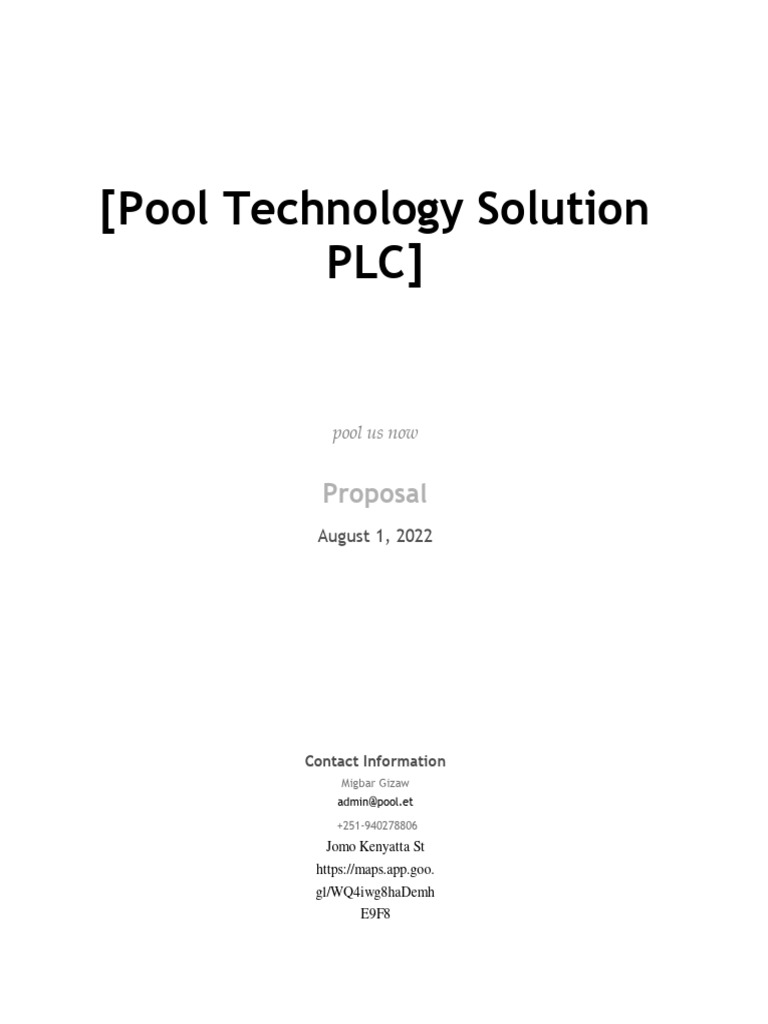 Pool Proposal Tele | PDF | E Commerce | Marketing