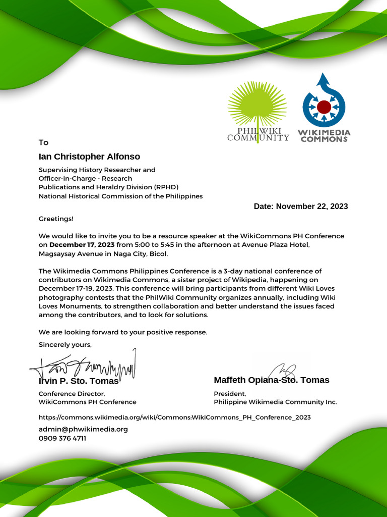 Letter Invitation To NHCP | PDF