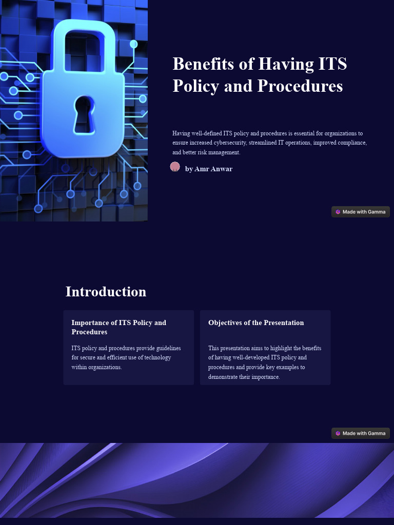 Why Must Have IT Policy | PDF | Computer Security | Security