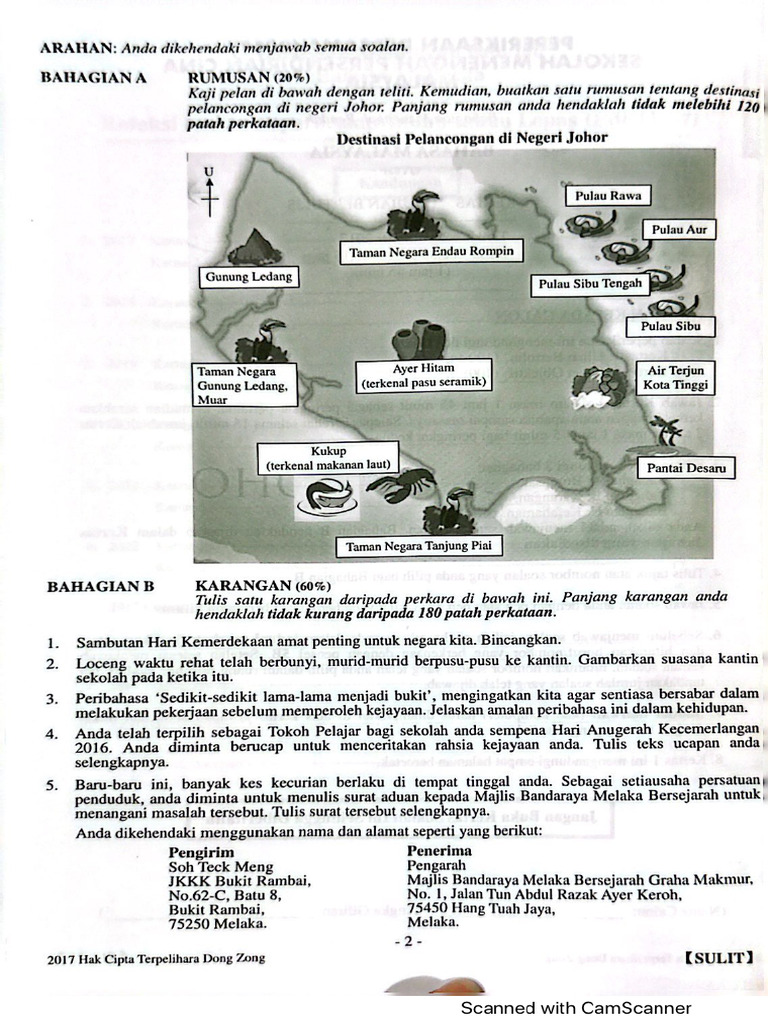 Bahasa Melayu Tingkatan 2 | PDF