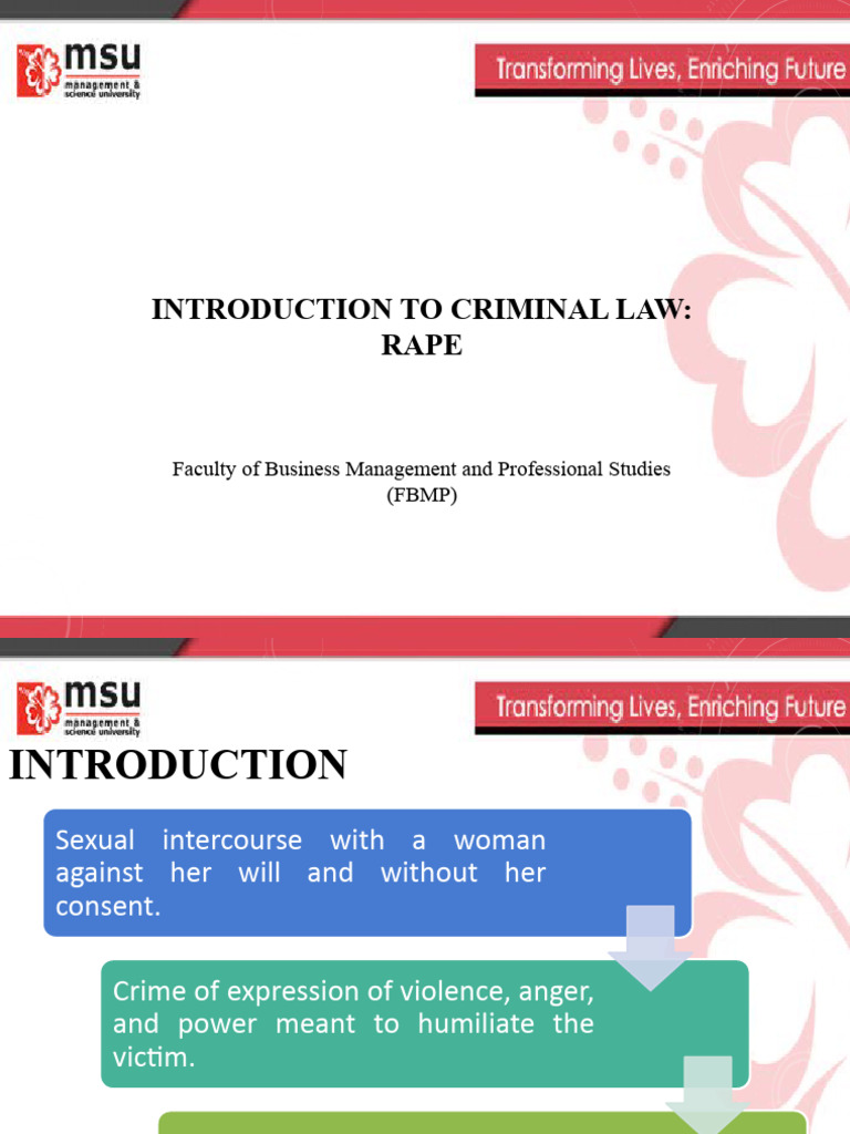 Chapter 8 Rape | PDF | Rape | Consent