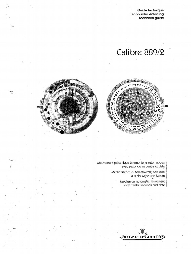 JLC Cal.889 2 | PDF
