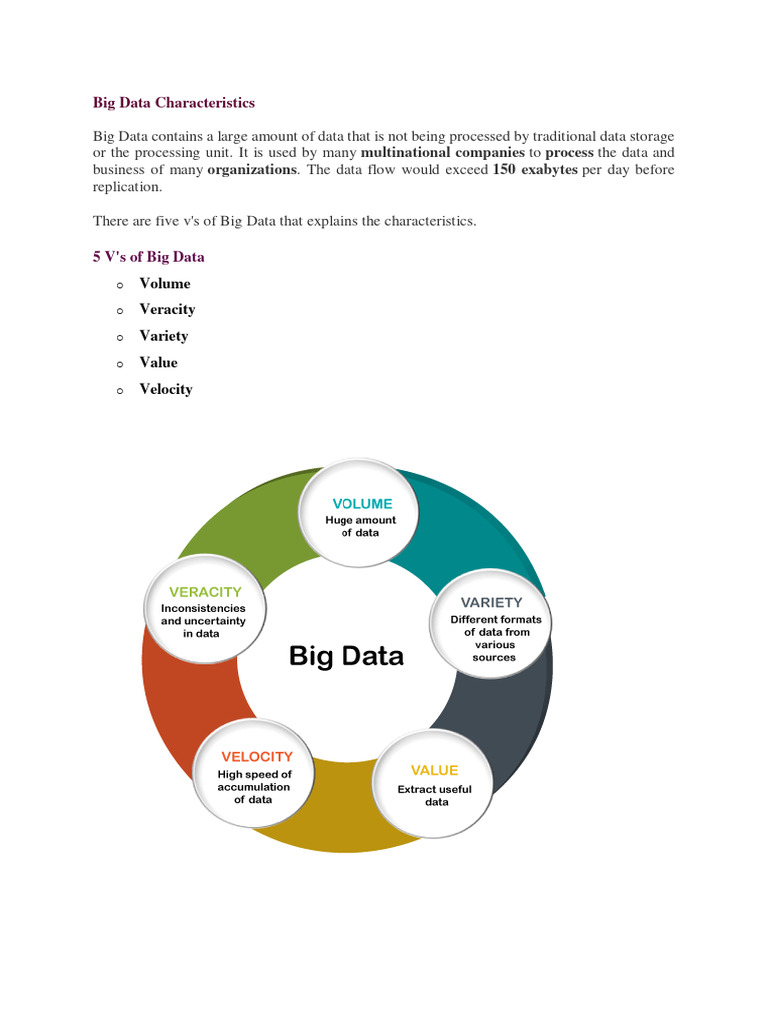 Big Data Characteristics | PDF
