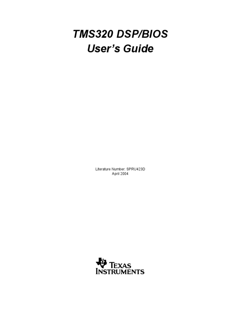 Tms320 Dsp Bios User S Guide Pdf Thread Computing Assembly Language