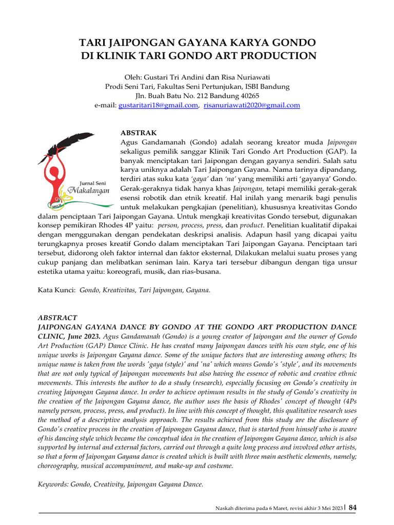 Jaipong Gayana Gondo | PDF