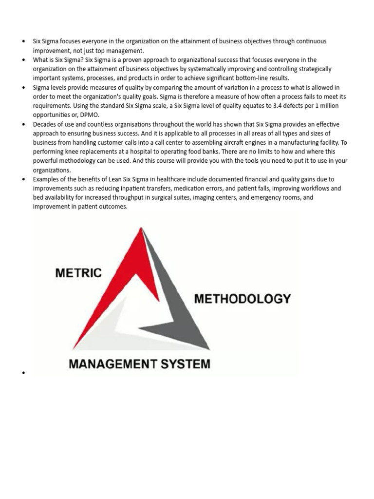 Coursera - 6 Sigma Black Belt | Download Free PDF | Six Sigma | Risk