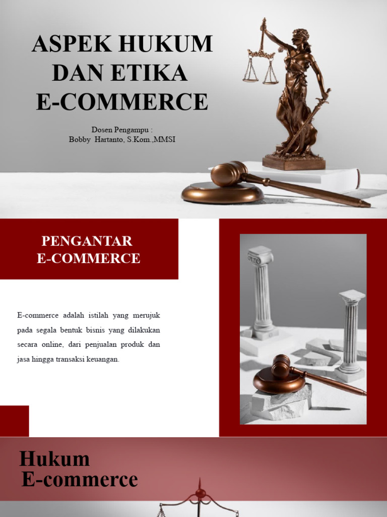 Aspek Hukum Dan Etika E-Commerce | PDF