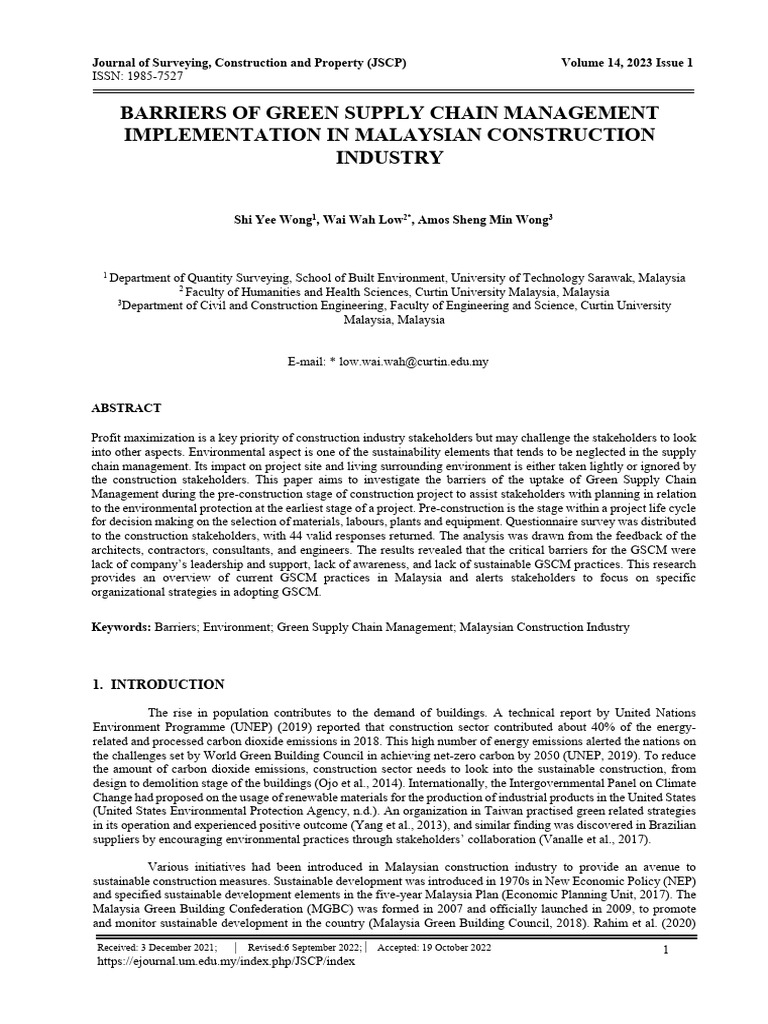 2023-Barriers of GSCM | PDF