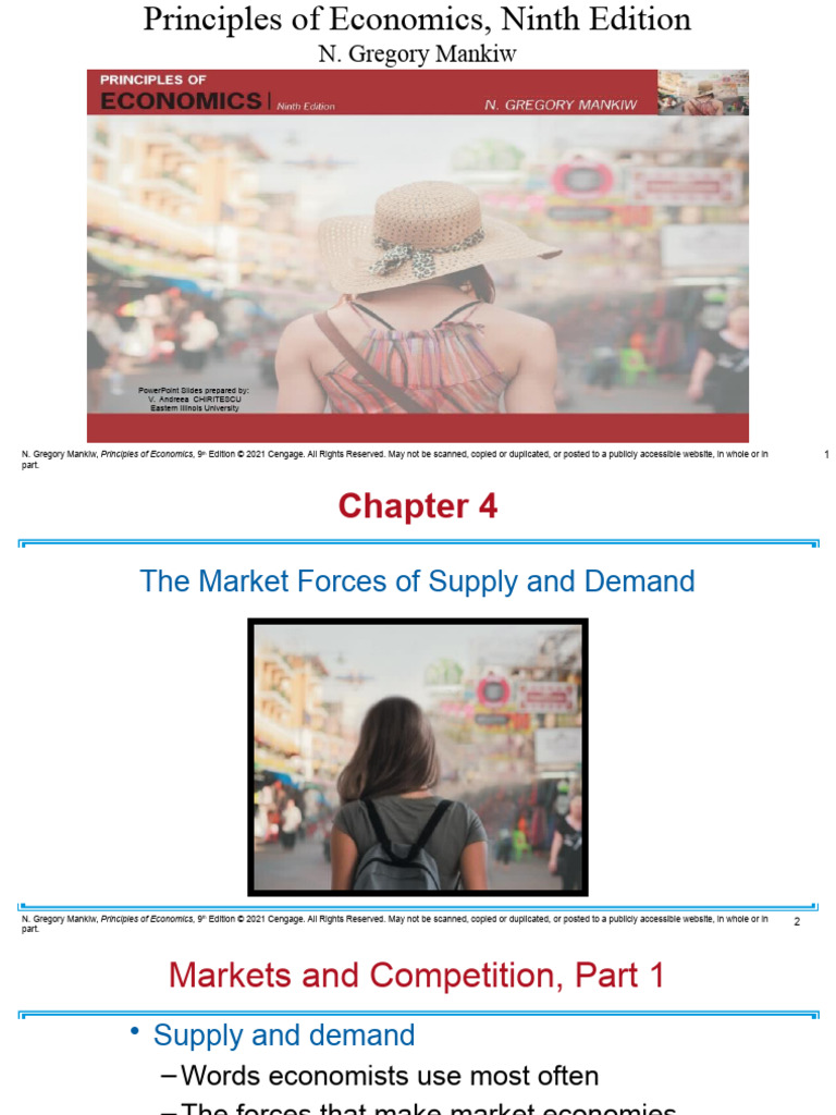 Chapter 04 The Market Forces of Supply and Demand | PDF | Supply (Economics) | Supply And Demand