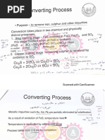 Pierce Smith Converter Overview and Process | PDF | Iron | Copper