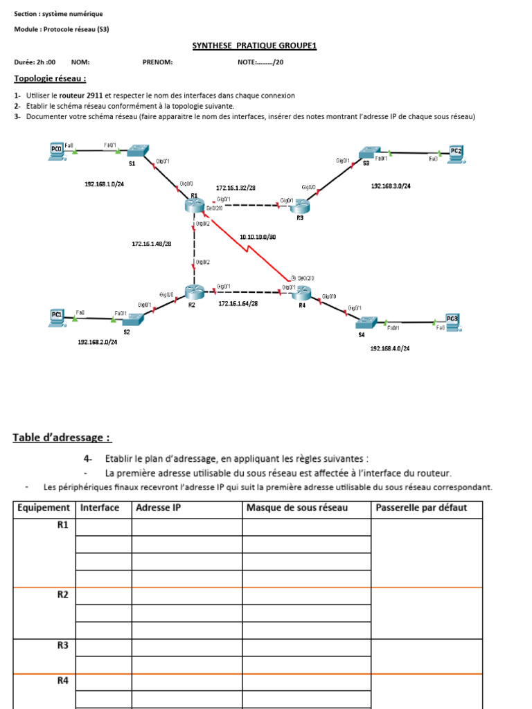 PRATIQUE Protocole | PDF | Ordinateurs | Technologie et ingénierie