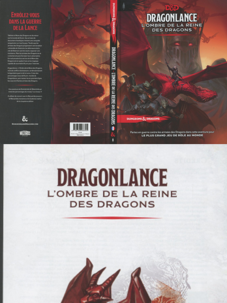 D&D 5e Édition - Dragonlance - L'Ombre de La Reine Des Dragons | PDF