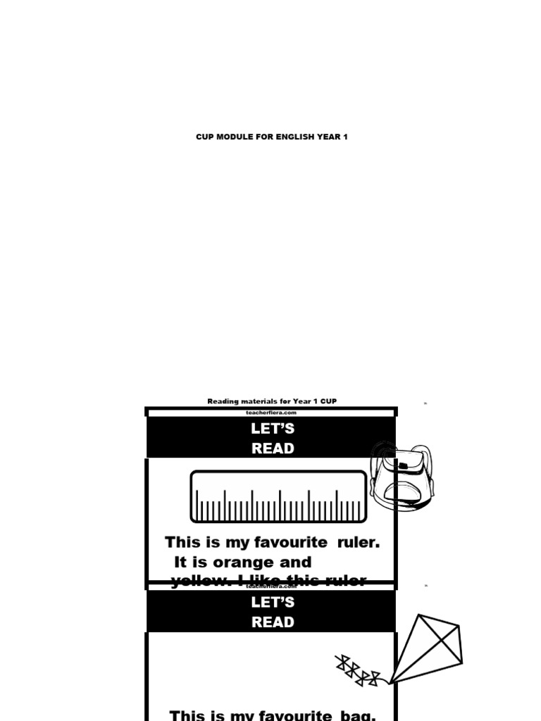 Cup Module For Year 1 | PDF