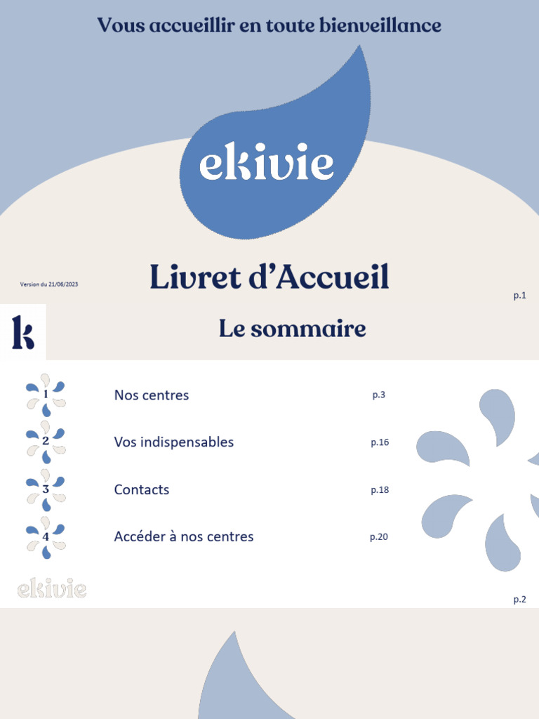 Livret D'accueil Général | PDF