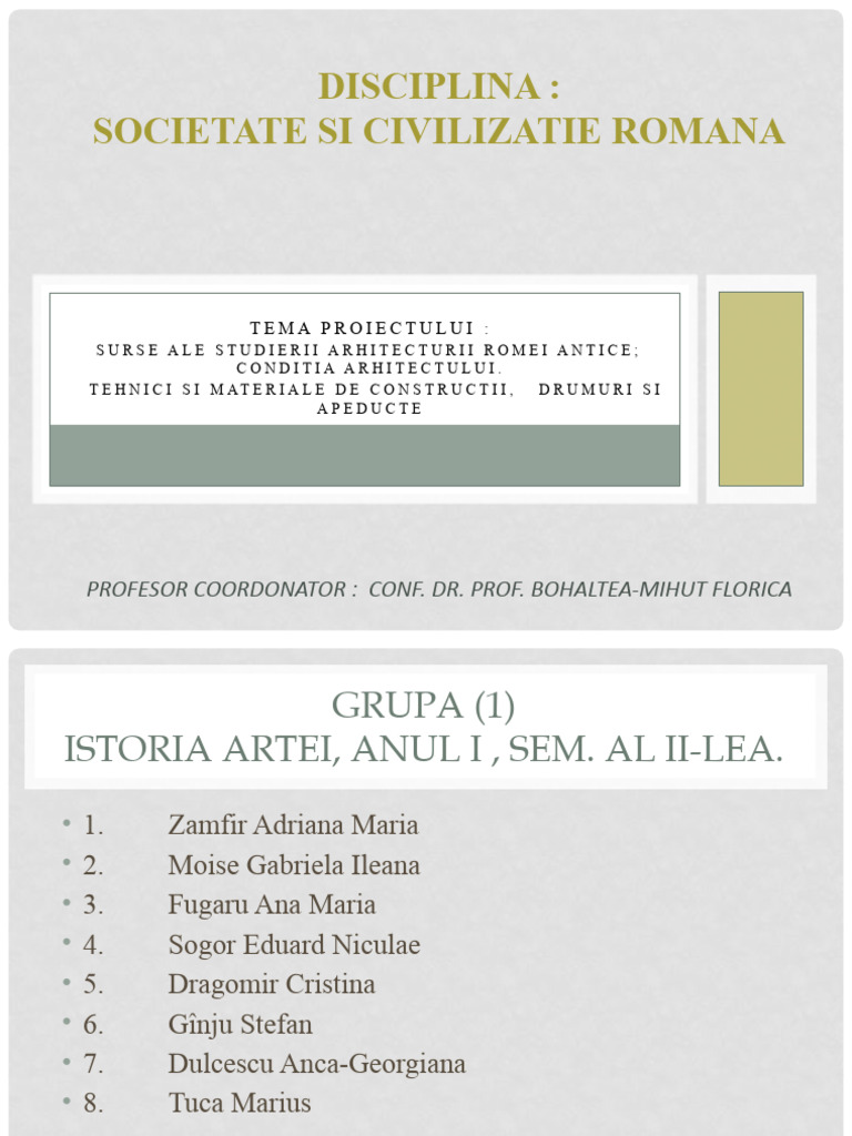 Drumuri Si Apeducte Romane | PDF