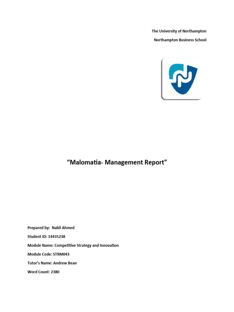 Malomatia Strategy Analysis - Assign1 | PDF