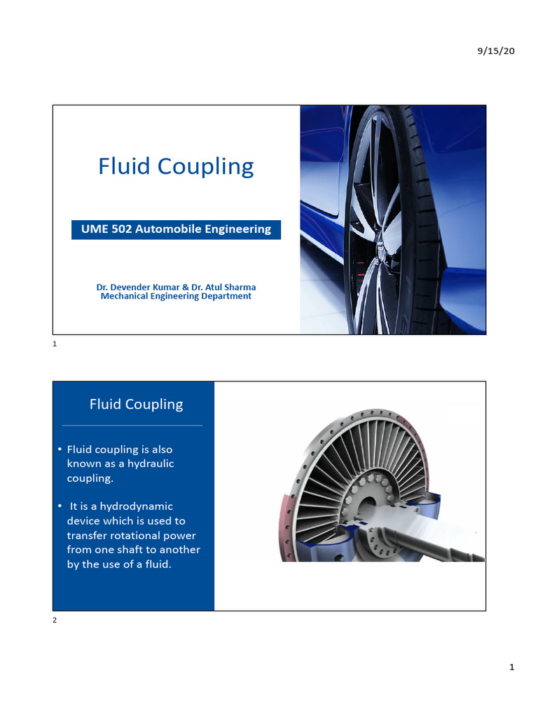 7.1 - Fluid Coupling | PDF