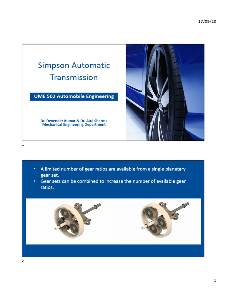 9.1 - Simpson Transmission | Download Free PDF | Clutch | Automatic ...