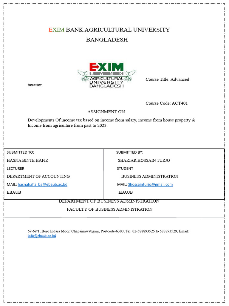 Assignment Cover Page | PDF