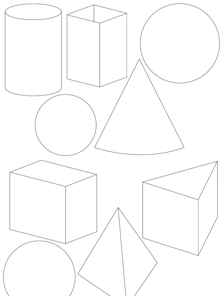 3D Shapes A4 | PDF