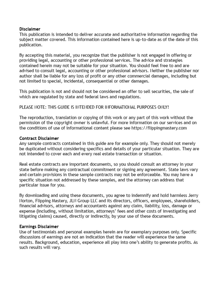 On-Market Cash Offer Text-ONLY Scripts | PDF | Indemnity | Private Law