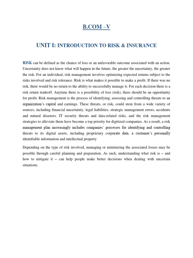 Unit I | PDF