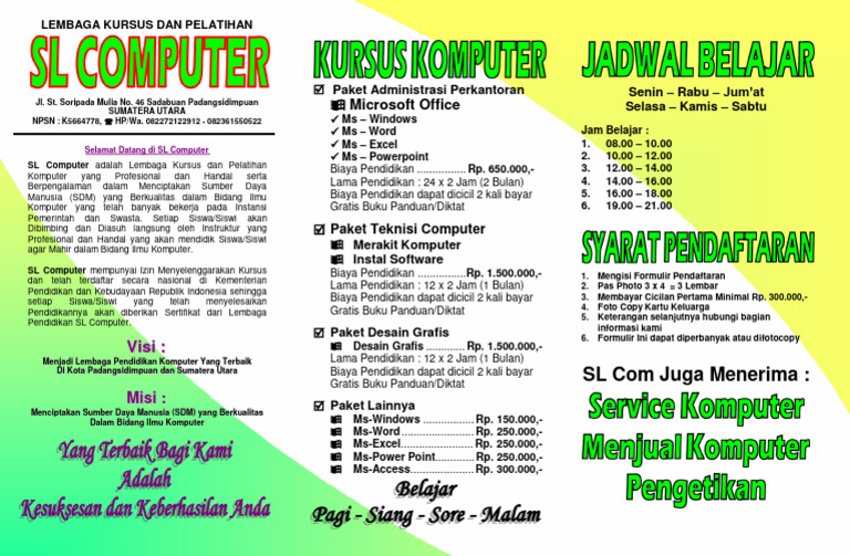 Brosur Baru SL Com 2 | PDF | Bisnis | Komputer