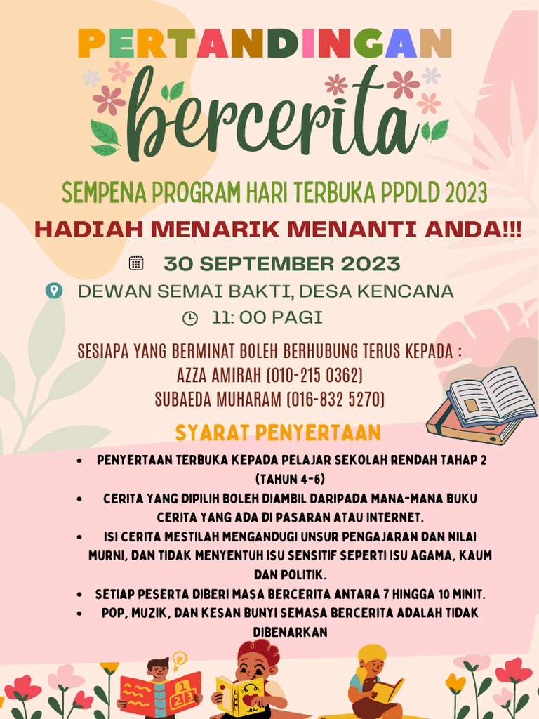 Poster Pertandingan Bercerita | PDF