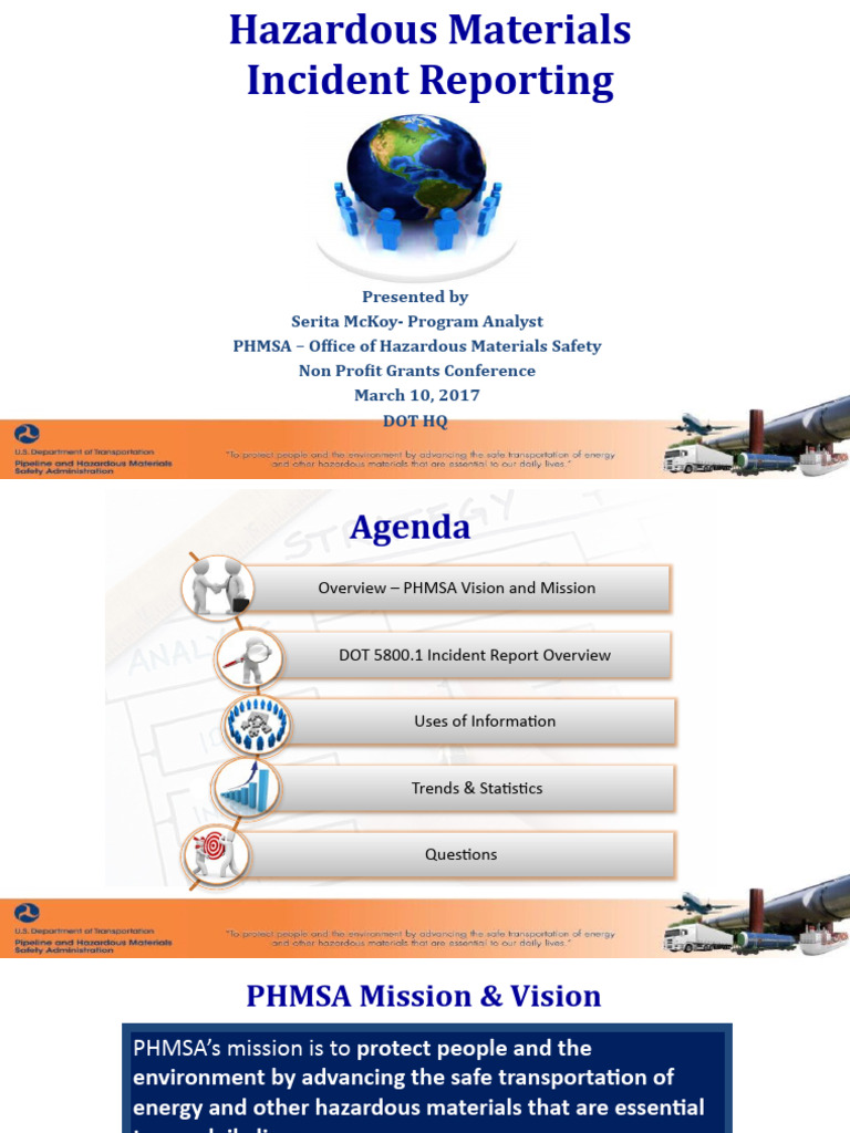 Incident Reporting Presentation | PDF | Dangerous Goods | Hazards