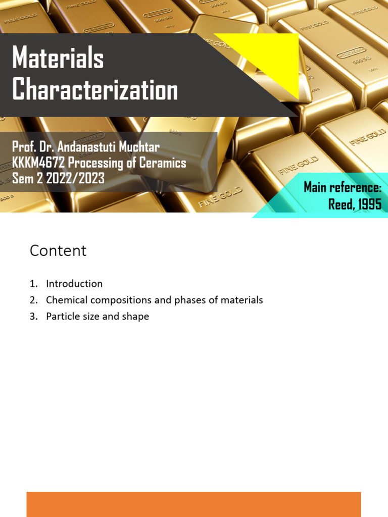 Materials Characterisation | PDF | Science & Mathematics