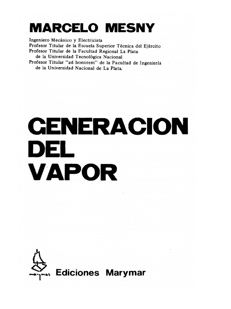 Generación Del Vapor - Marcelo Mesny | PDF