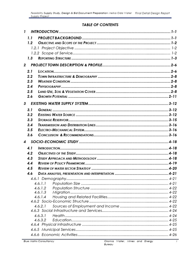 Melka Oda Final Detail Design-Jan-2021 | PDF | Environmental Impact ...