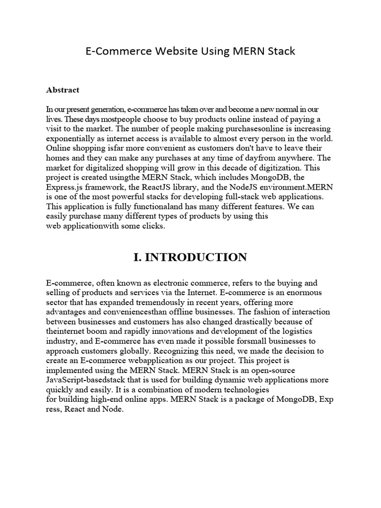 Ecommerce | PDF | E Commerce | Business