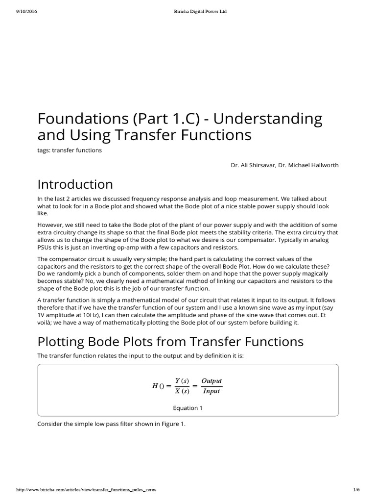 Foundations Part 1c 4 Pdf Low Pass Filter Electronic Circuits 