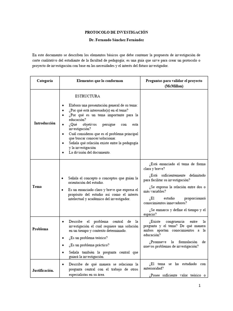Protocolo Proyecto de Investigación | Descargar gratis PDF | Teoría | Conocimiento