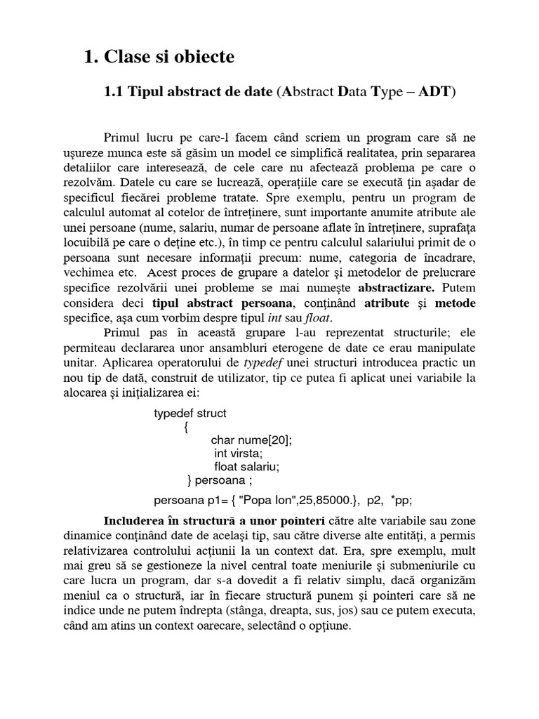 Clase Obiecte | PDF Clase Obiecte | PDF