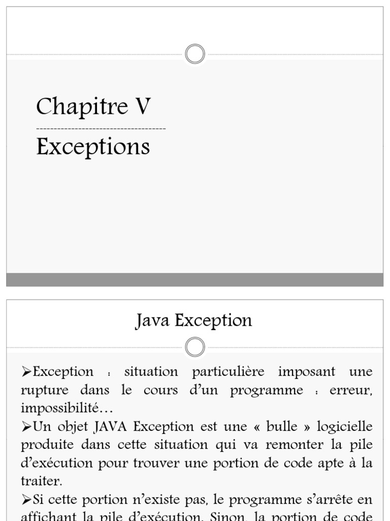 Chap5 (JAVA) - Exceptions | PDF