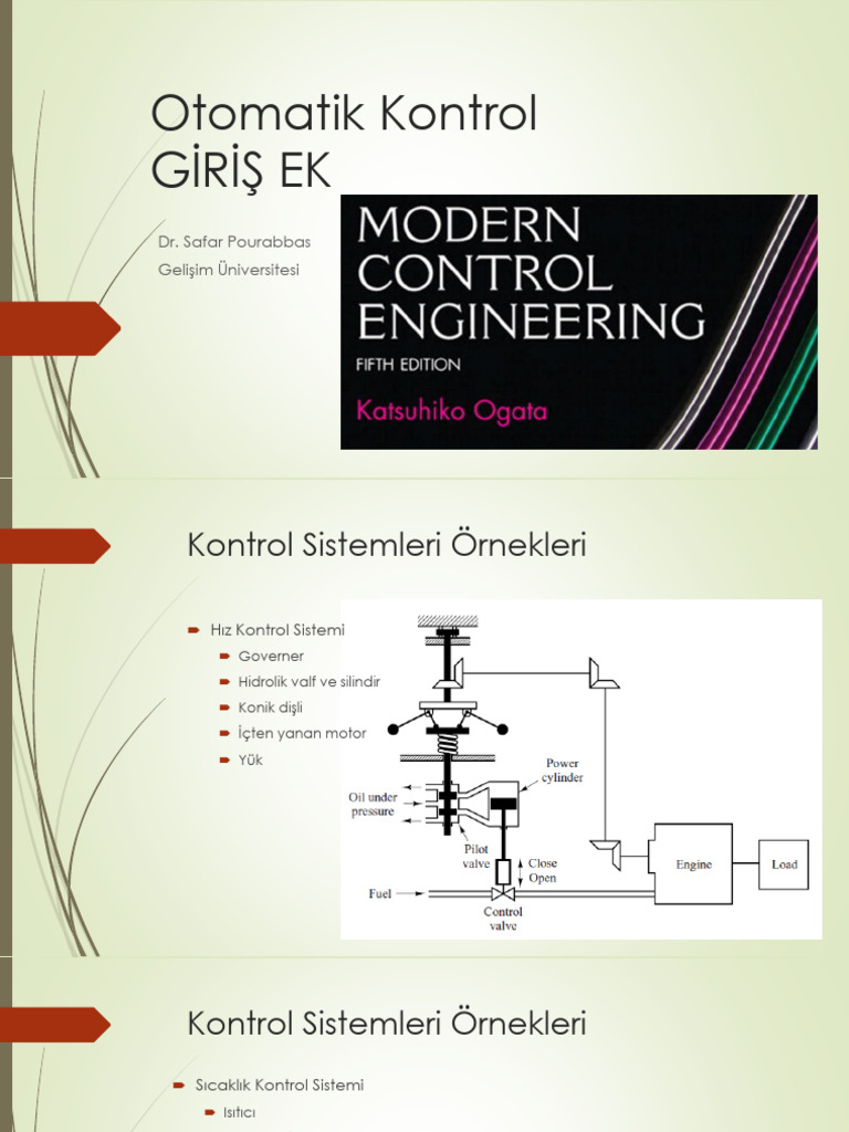 01 02 Otomatik Kontrol Giris Ve Matematik Modelleme Ogata | PDF