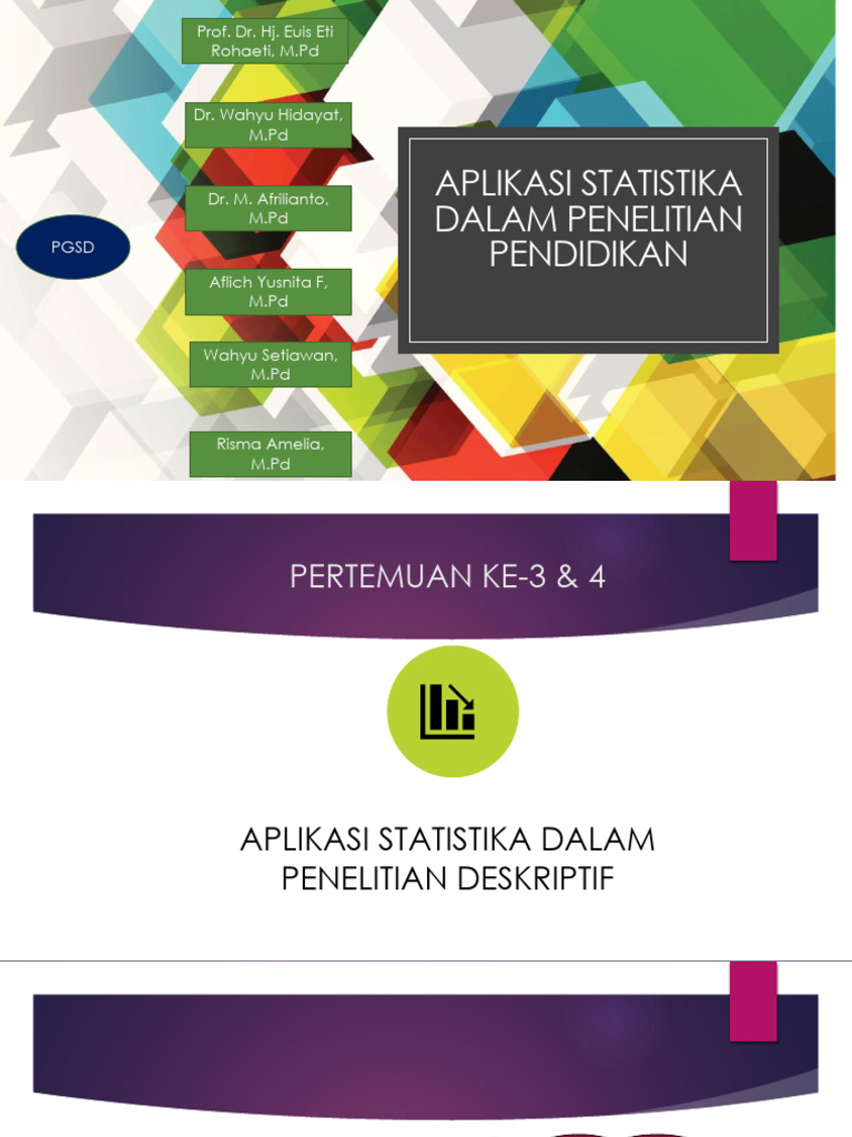PERTEMUAN 3 & 4 Statistika Deskriptif | PDF