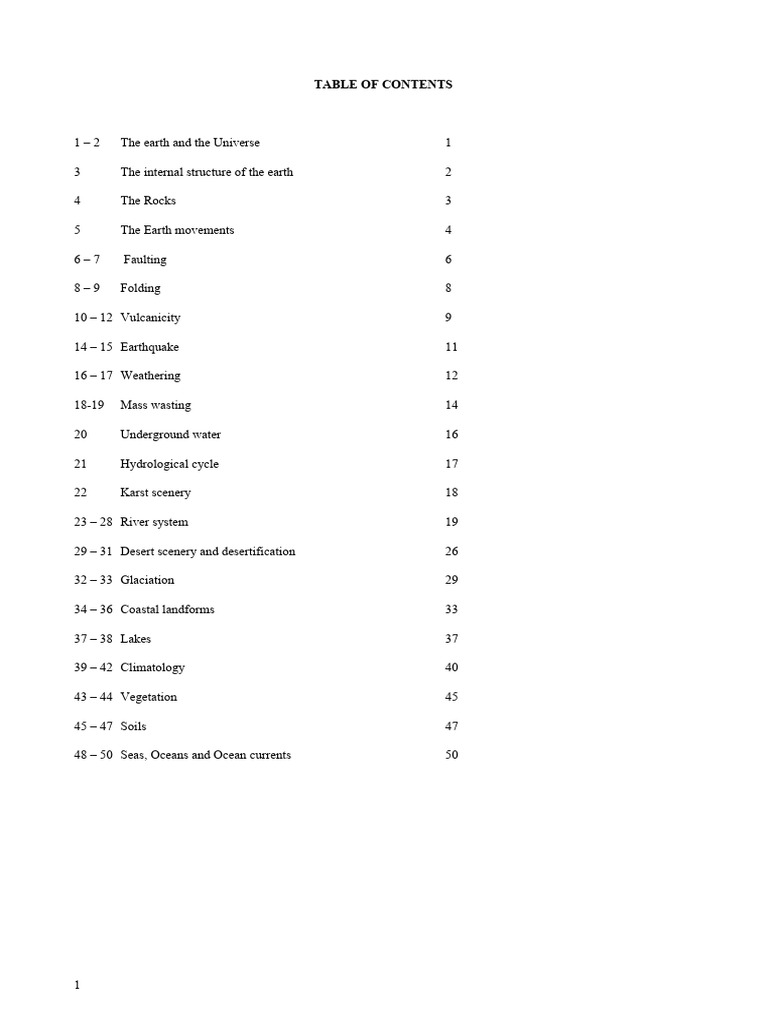 Earth Structure and Geological Processes | PDF | Plate Tectonics | Volcano