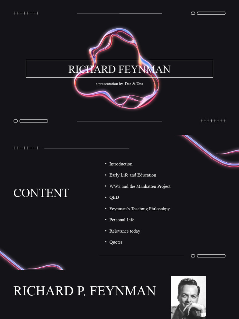 Richard Feynman Presentation Pdf Richard Feynman Quantum