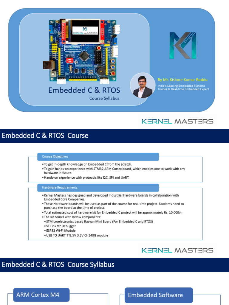 KM Embedded C Course Syllabus | PDF KM Embedded C Course Syllabus | PDF