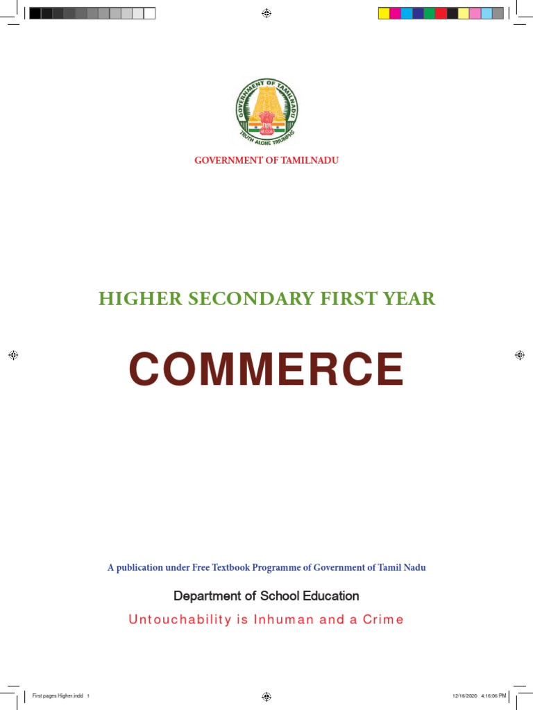 TN Board Class 11 Commerce Textbook | PDF | American Depositary Receipt ...