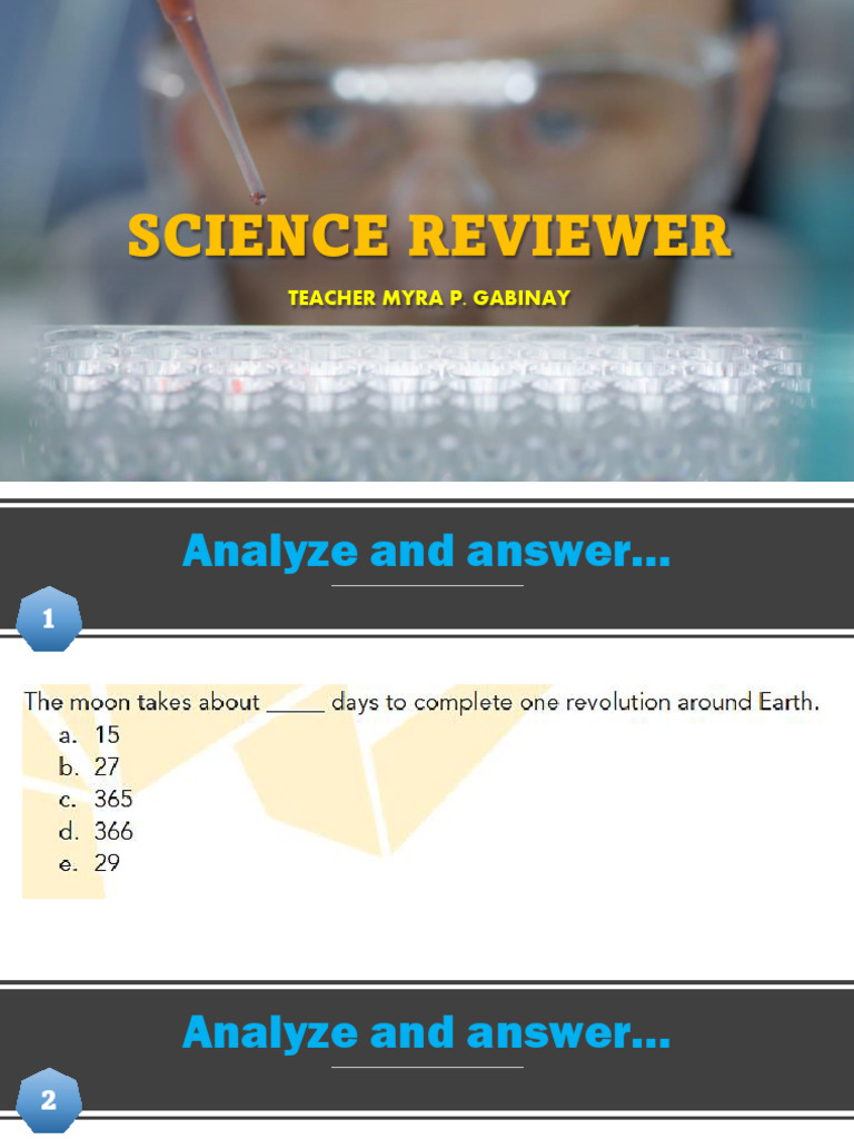 Science Reviewer with Answer Key | PDF