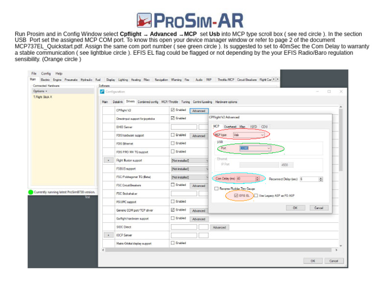 MCP737EL Prosim SETUP | PDF