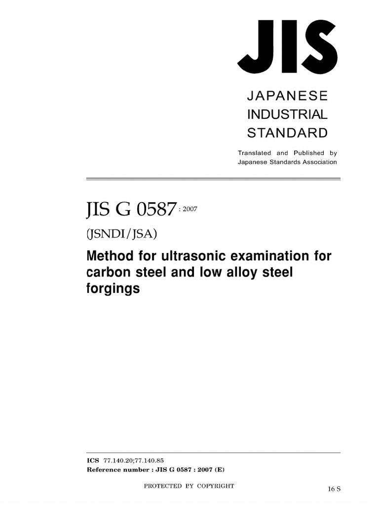 Jis G 0587-2007 | PDF
