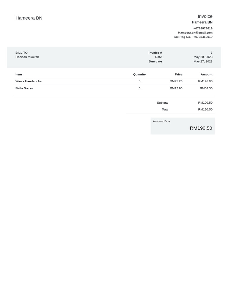 Invoice#3 | PDF