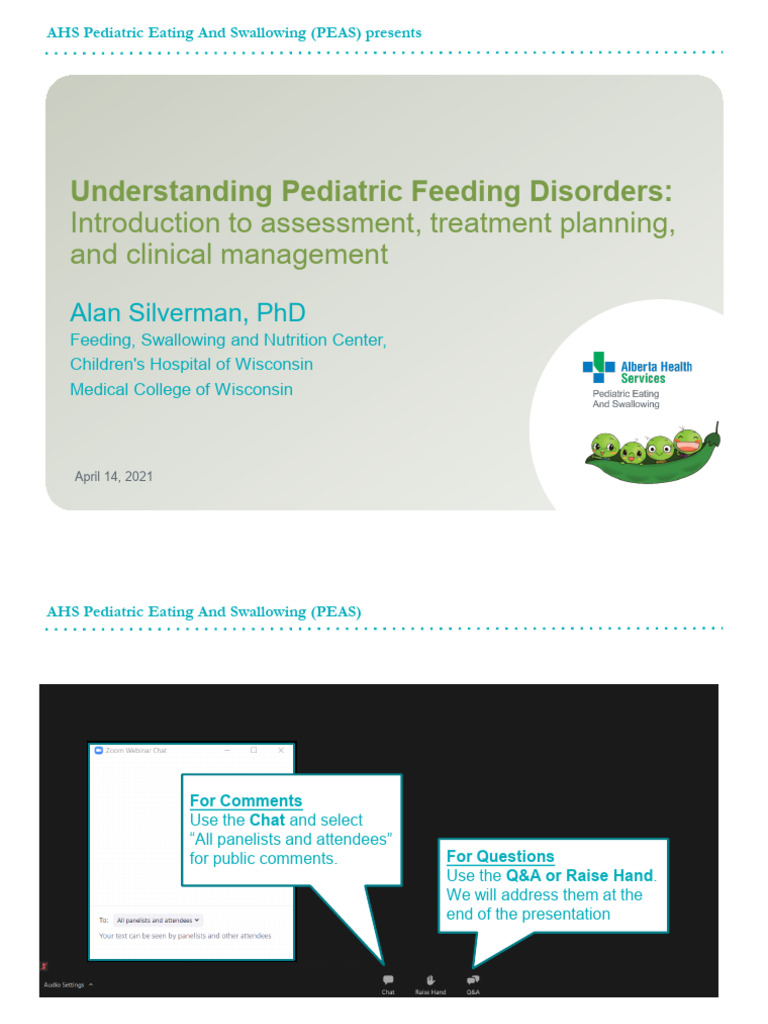 Understanding Pediatric Feeding Disorders PowerPoint - Apr 14 2021 ...